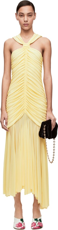 Loewe Luxury Draped long dress in crepe jersey - ShopStyle