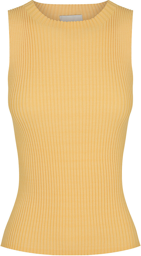 St Cloud Label - Carrie Rib Knit Tank - Apricot - ShopStyle