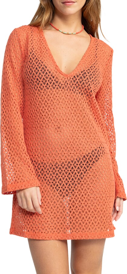 Roxy Love Coastline Open Stitch Cover-Up Dress - ShopStyle