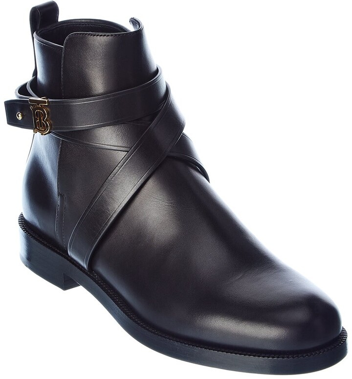 Burberry Leather Boot - ShopStyle