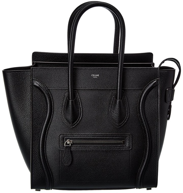 Celine Luggage Micro Leather Tote - ShopStyle