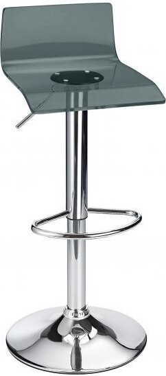 netfurniture Wye Transparent Acrylic Adjustable Breakfast Bar Stool ...