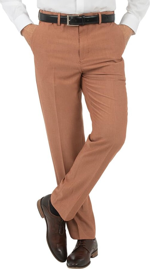 Jolliman Mens Smart Casual Travel Trousers Pants Expanding Waist ...