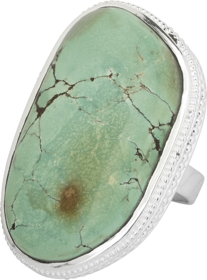 Loft & Daughter - Anokhi Individual Silver Turquoise Rings - ShopStyle
