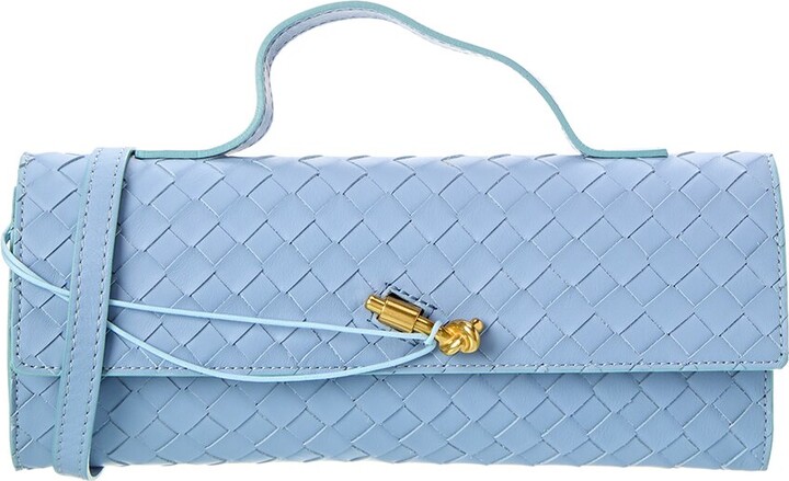 Isabella Rosetti Faye Hand-Woven Leather Clutch - ShopStyle