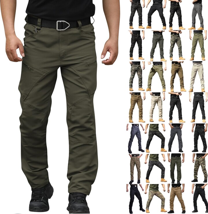 yakyamgi Carpenter Pants for Men Relaxed Fit Stretch Tactical Pants ...