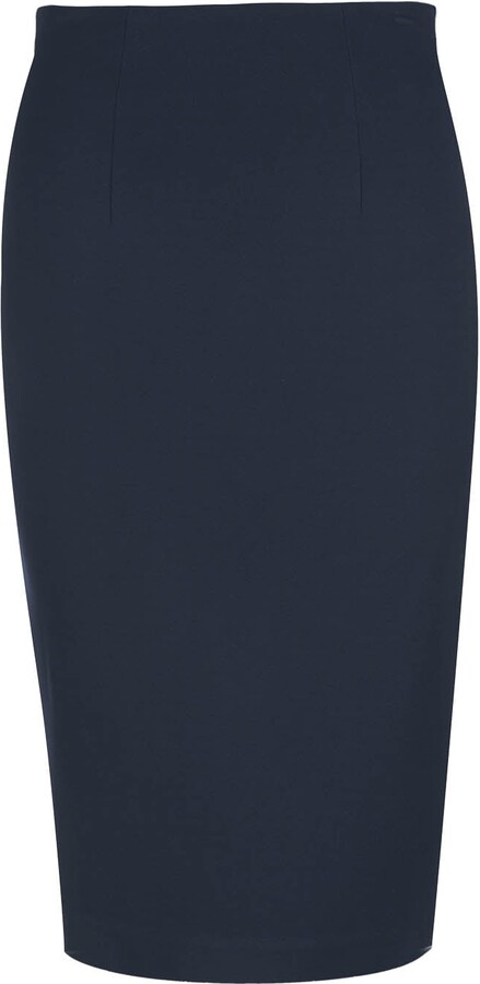Conquista Elegant Midi Pencil Skirt In Punto Di Roma - ShopStyle