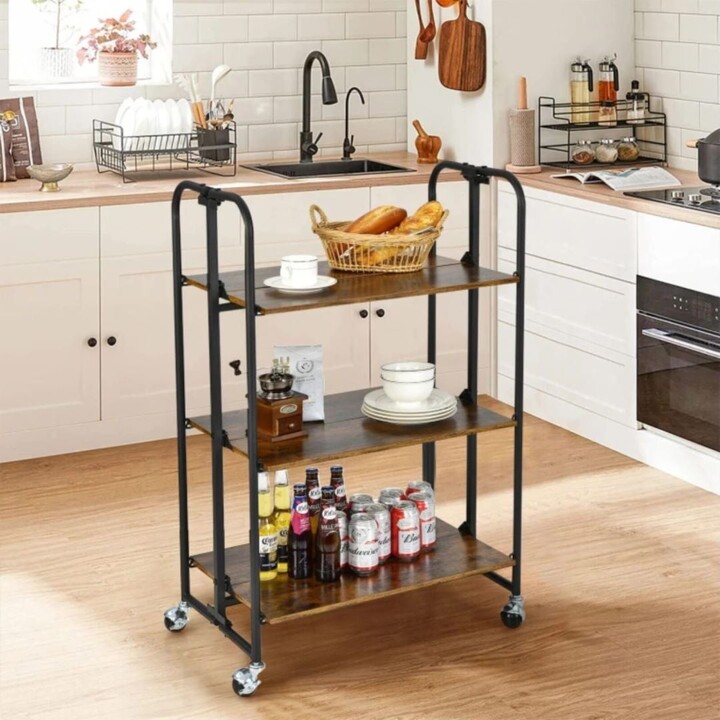 Modern Mini Portable Kitchen Utility Serving Island Cart - ShopStyle