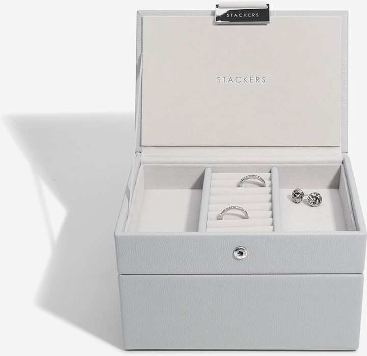 Stackers Mini 2 Set Jewellery Box - Pebble Grey - ShopStyle