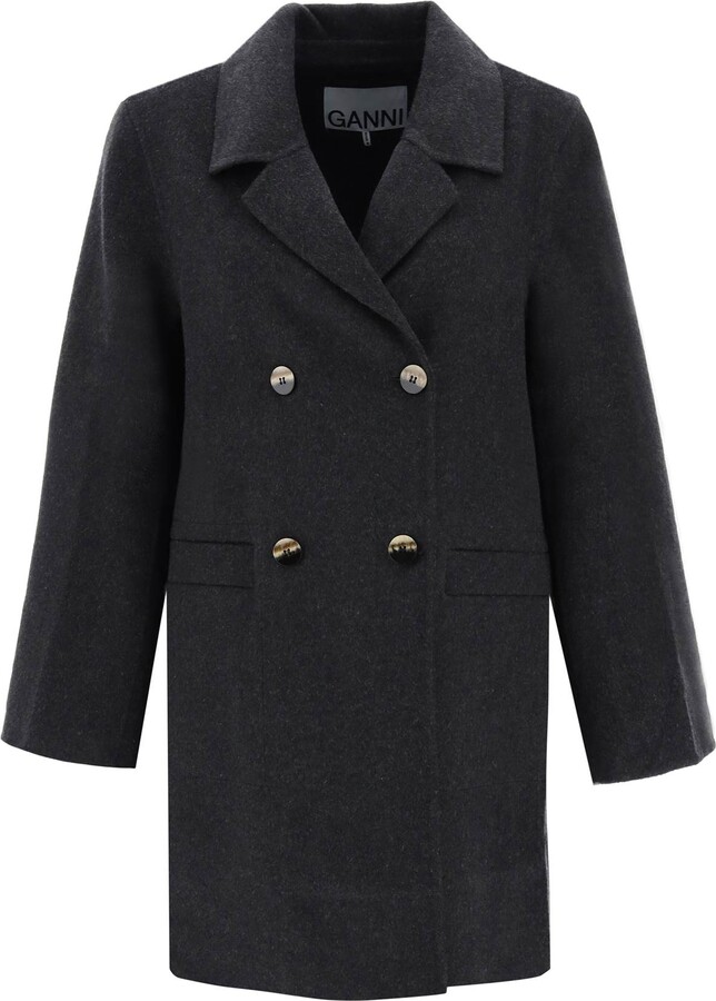 Ganni Deconstructed Midi Coat - ShopStyle