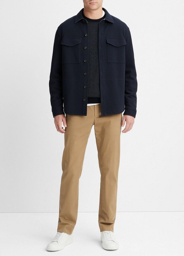 Vince Double Knit Pique Shirt Jacket - ShopStyle