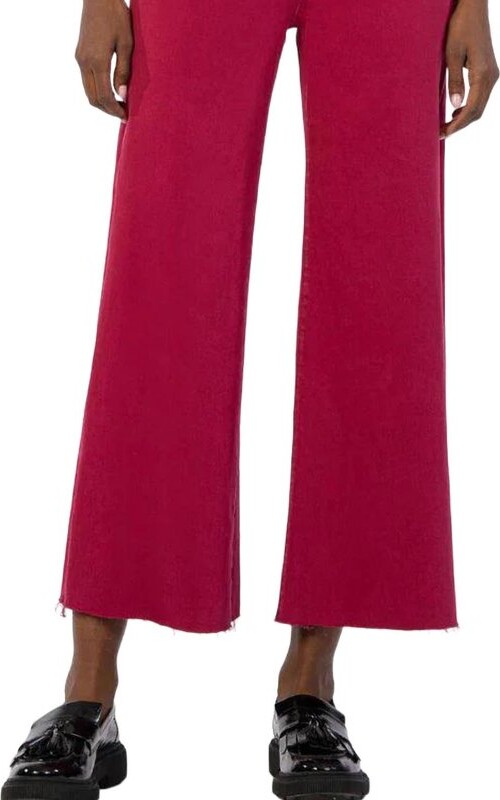 KUT from the Kloth The Kloth Meg High Rise Wide Leg Pants In Dragon ...