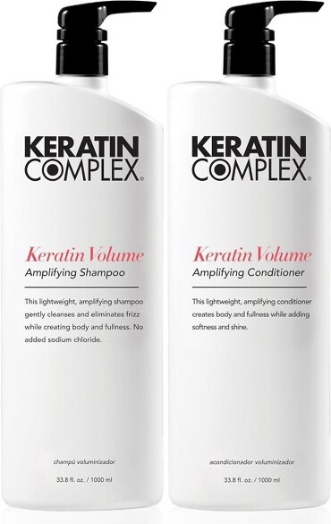 Keratin Complex KERATIN VOLUME Amplifying Shampoo & Conditioner Kit (33 oz Liter Duo Set ...
