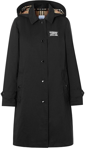 Burberry Oxclose Logo Patch Trench Coat - ShopStyle