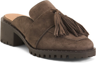 Leather Alice Fringe Mules for Women - ShopStyle