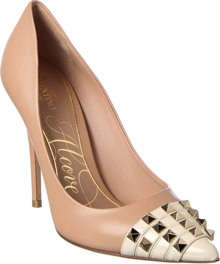 Valentino Rockstud Alcove 110 Leather Pump - ShopStyle Heels