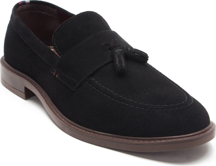 Thomas Crick Men's Clayton Loafer Tassel Formal Suede Leather Slip-On ...