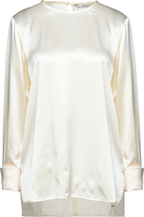 Max Mara Top Ivory - ShopStyle