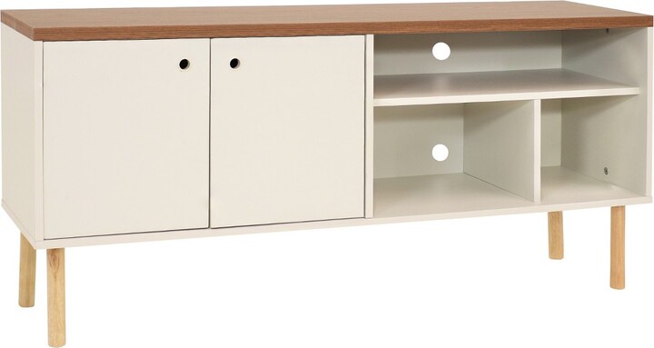 Sunnydaze Decor Sunnydaze Indoor Mid-Century Modern TV Stand Console ...