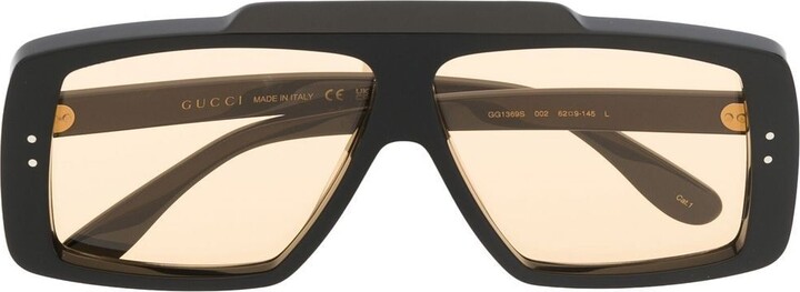 Gucci Eyewear Oversized Pilot-Frame Sunglasses - ShopStyle