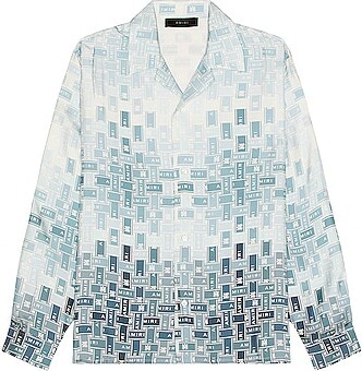 Amiri Gradient Tape Pj Shirt in Baby Blue - ShopStyle