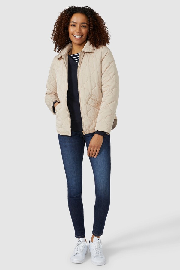 Maine Padded Quilted Jacket With Collar - ShopStyle