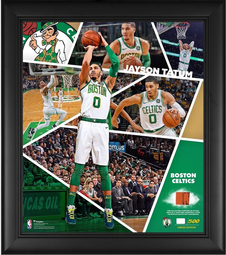 Fanatics Authentic Jayson Tatum Boston Celtics Framed 15" x 17" Impact ...