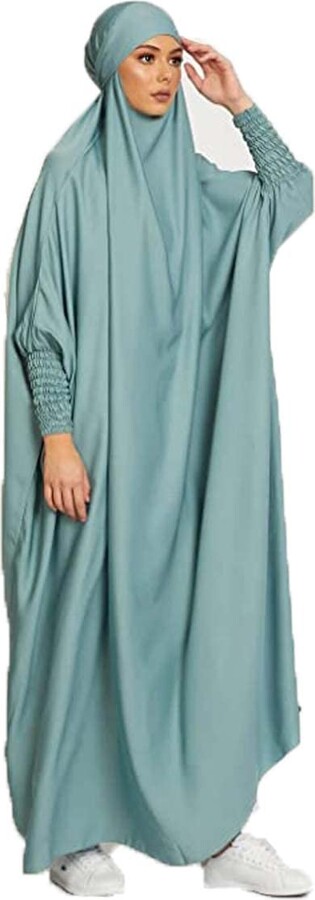 Bojon Women's Muslim One Piece Prayer Dress for Women Abaya Dress ...