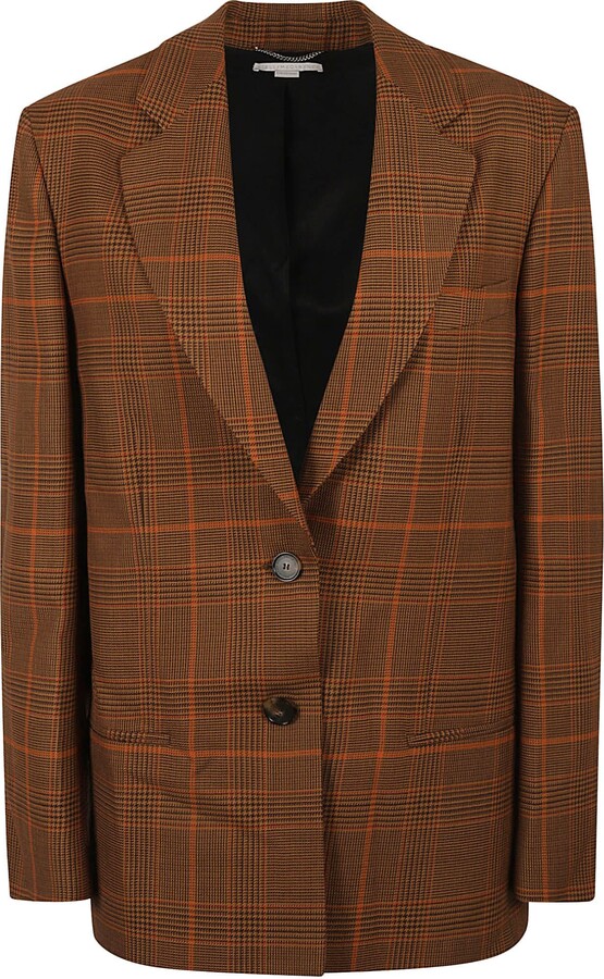 Stella McCartney Oversized Tartan Blazer - ShopStyle