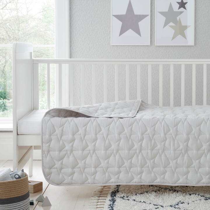 Dunelm Coverless Star 100% Cotton 4 Tog Cot Quilt Light Grey - ShopStyle