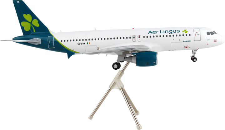 Airbus A320 Commercial Aircraft "Aer Lingus" White with Teal Tail ...