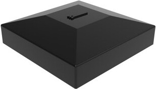 Fortress Building Products Athens 2.5-in x 5-in Gloss Black Aluminum ...