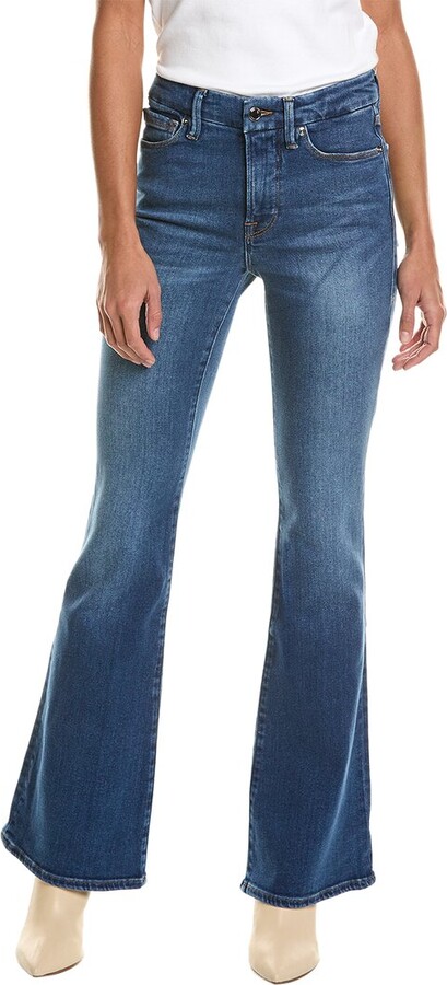 Good American Good Legs Indigo Flare Jean - ShopStyle