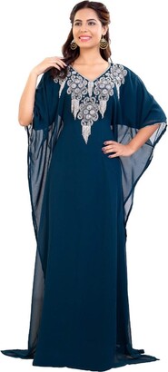 Maxim Creation Traditional Arabic Dress Hand Embroidered Dubai Farasha ...