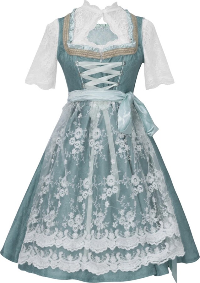 Mymyguoe Dirndl for Women Long Tachtenkleid Costume Fashion Costume ...