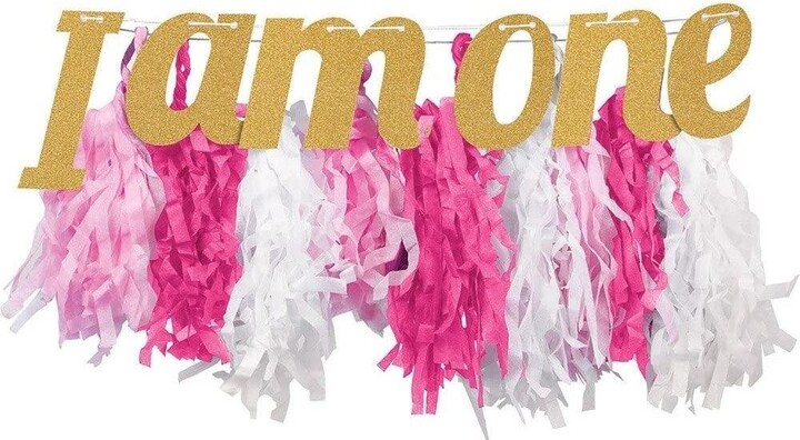 Unique Party I Am One Paper Fringe Banner - ShopStyle Artwork