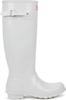 Hunter Tall White Glossed Wellington Boots - ShopStyle