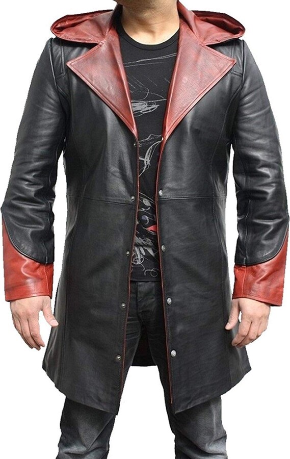 EU Fashions Dante DMC Devil May Cry 4 Coat Game Costume Leather Jacket ...