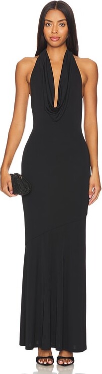Alice + Olivia Dani Deep Cowl Maxi Dress - ShopStyle