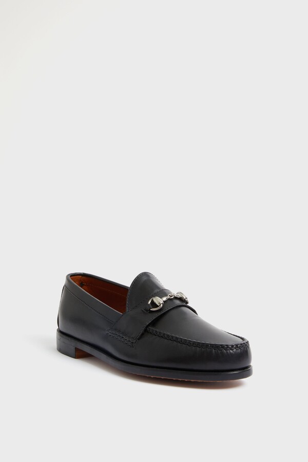 Rancourt Black Horsebit Loafer - ShopStyle Flats