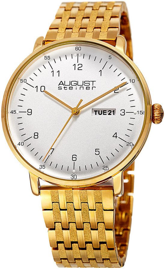 August Steiner Men's Stainless Steel Watch - ShopStyle