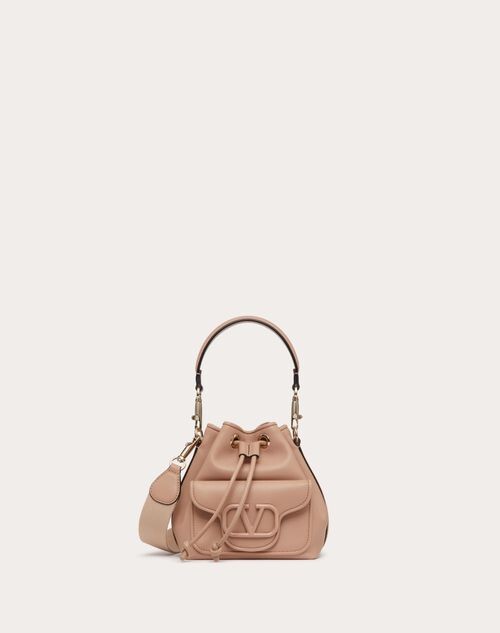 Valentino Garavani GARAVANI LOCÒ CALFSKIN BUCKET BAG - ShopStyle