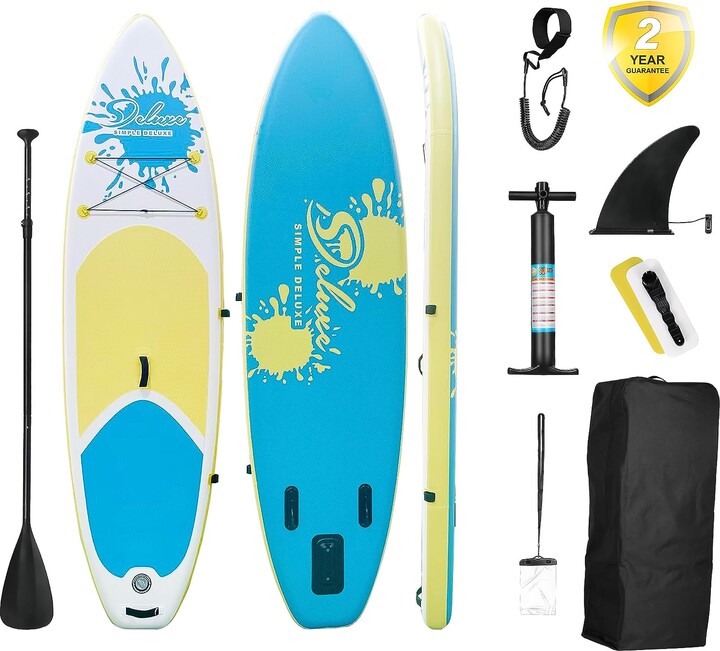 Simplie Fun Inflatable Stand Up Paddle Board - Simple Deluxe Premium ...
