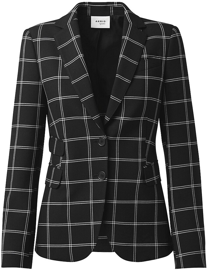 Akris Punto Windowpane Blazer - ShopStyle