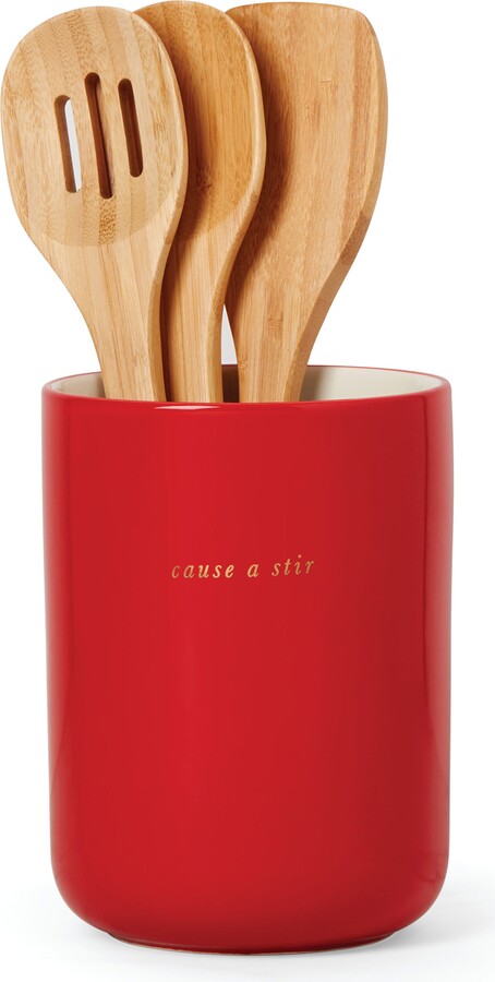 Kate Spade Cause A Stir Utensils Set & Crock - ShopStyle Kitchen Tools