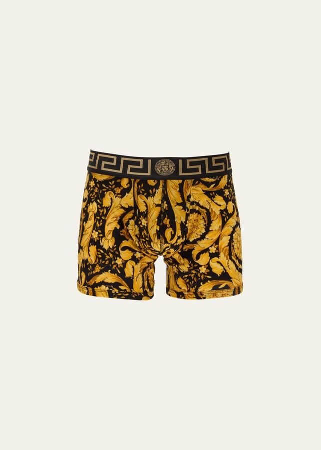 Versace Men's Barocco Greca Boxer Briefs - ShopStyle