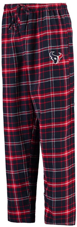 Men's Concepts Sport Navy Houston Texans Ultimate Plaid Flannel Pajama ...