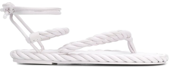 Valentino Garavani The Rope ankle-tie sandals - ShopStyle