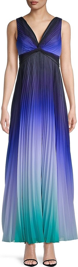 Ungaro Emme Ombré Plissé Maxi Dress - ShopStyle