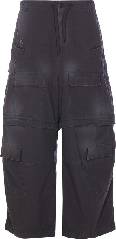 Balenciaga Washed-Out Large Cargo Pants - ShopStyle